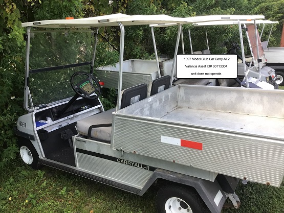 1997 Club Car Motor Cart #00113304 (Orlando, FL 32825) | Property Room