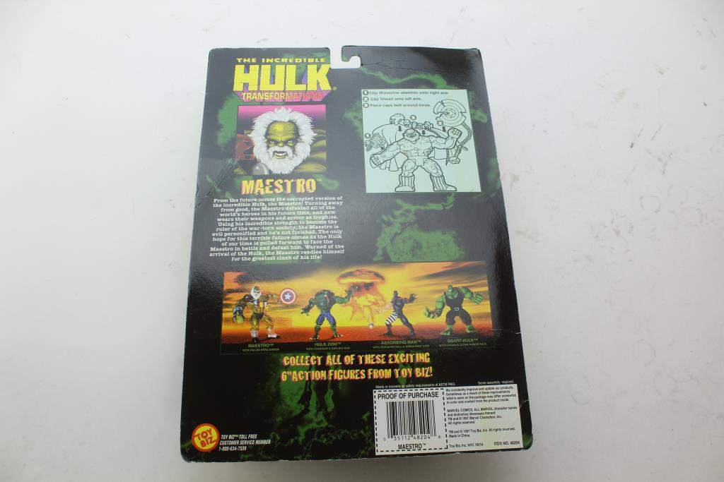 1997 Toy Biz Marvel Comics The Incredible Hulk Transformations Maestro ...