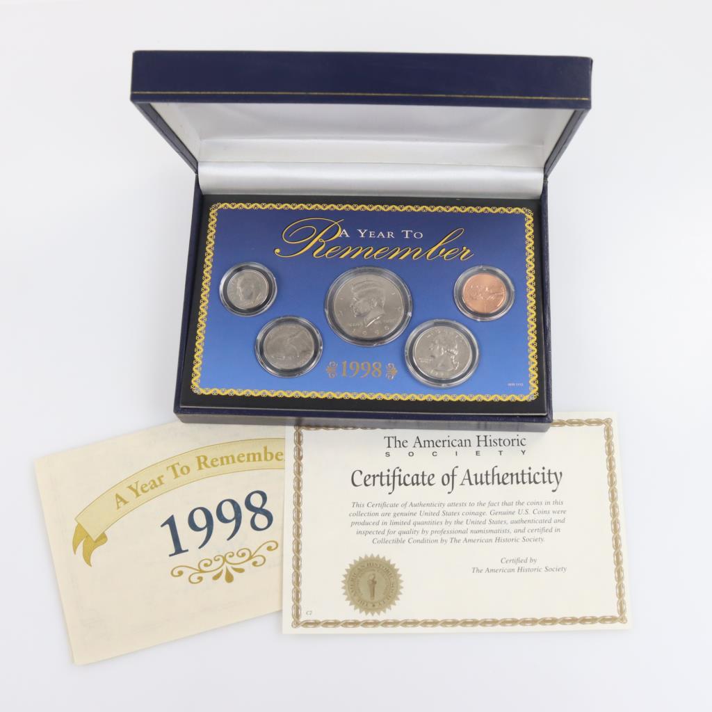 1998 A Year To Remember Coin Set; 5 Coins | Property Room