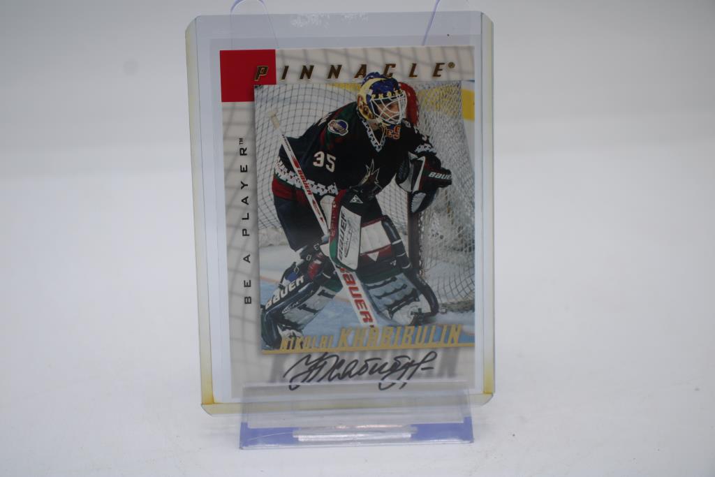 1998 Pinnacle Be A Player Nikolai Khabibulin Autograph Card #13 ...