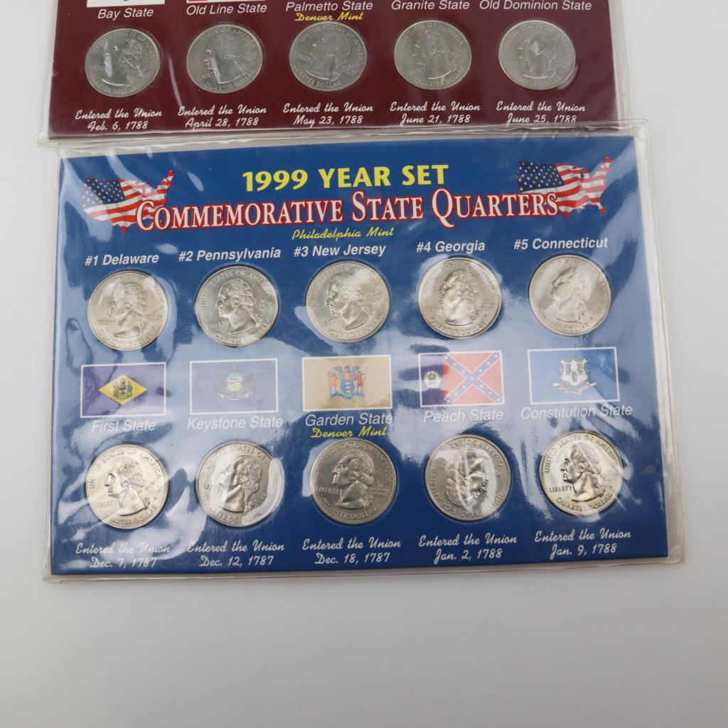 1999 & 2000 Commemorative State Quarter Coin Set | Property Room
