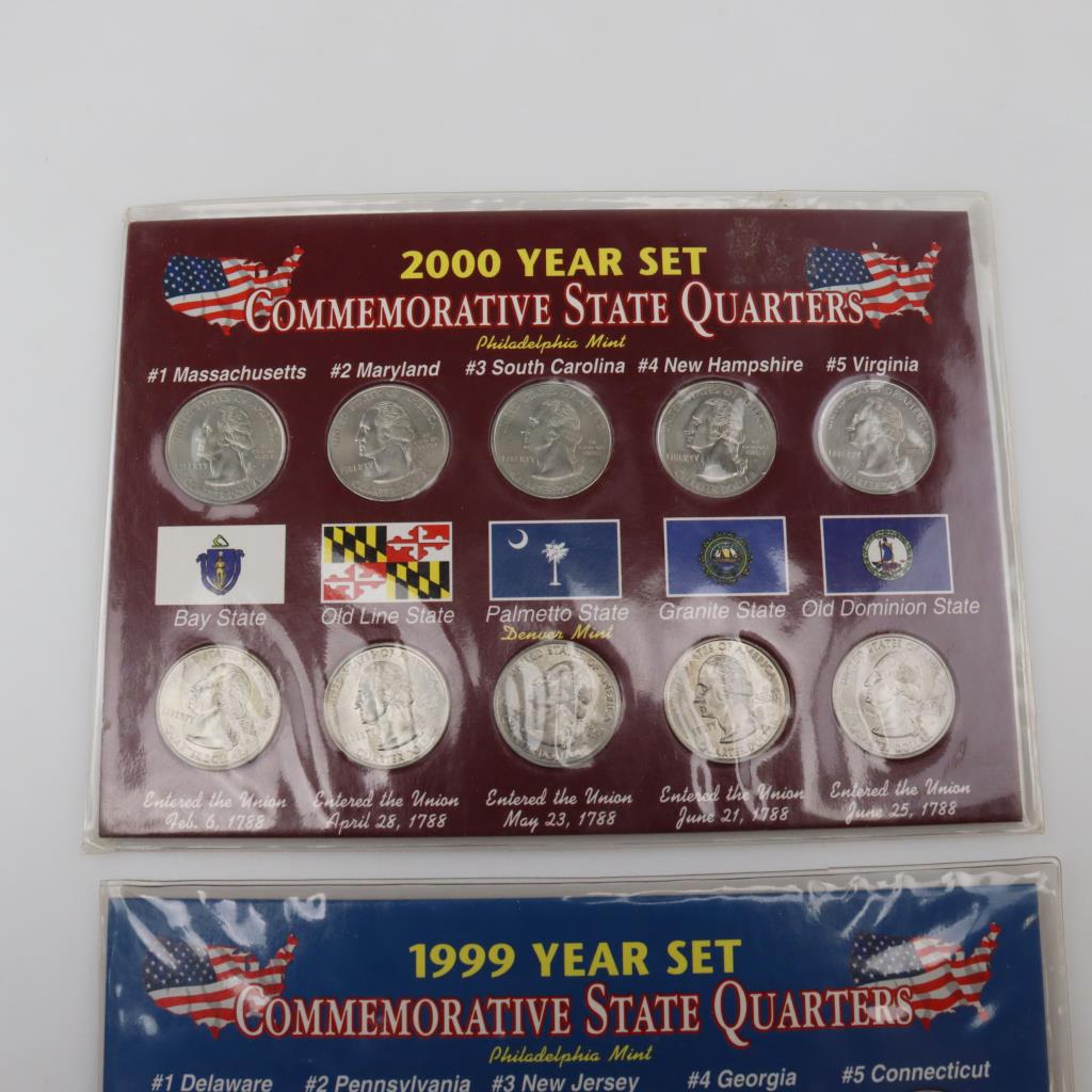1999 & 2000 Commemorative State Quarter Coin Set | Property Room