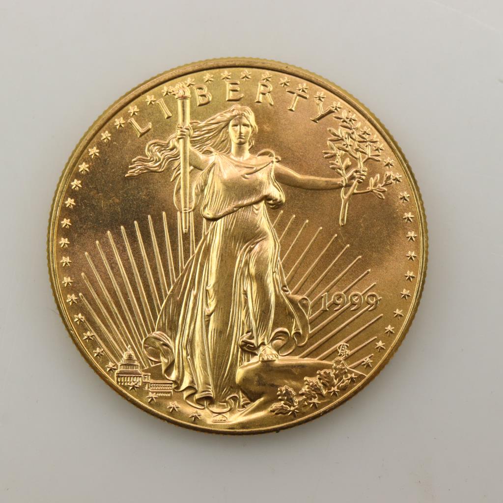 1999 American Eagle Fine Gold 50 Dollar 1oz Coin | Property Room
