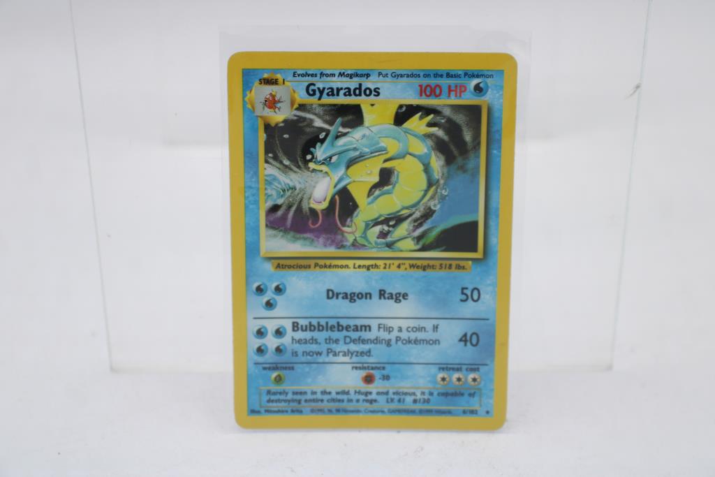 1999 Pokemon Base Set Holo Gyarados #6/102 | Property Room