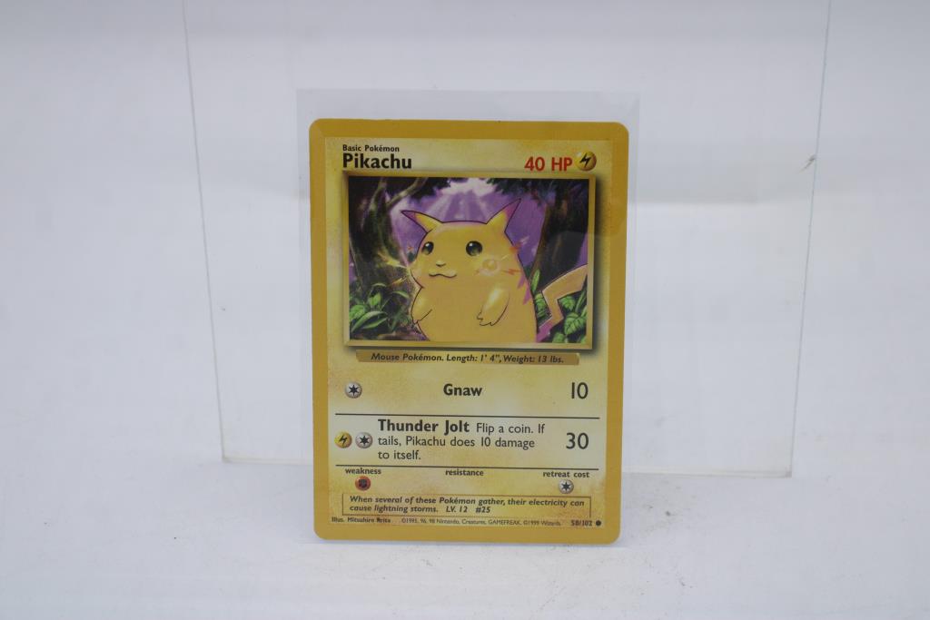 1999 Pokemon WOTC Base Set Pikachu 58/102 | Property Room