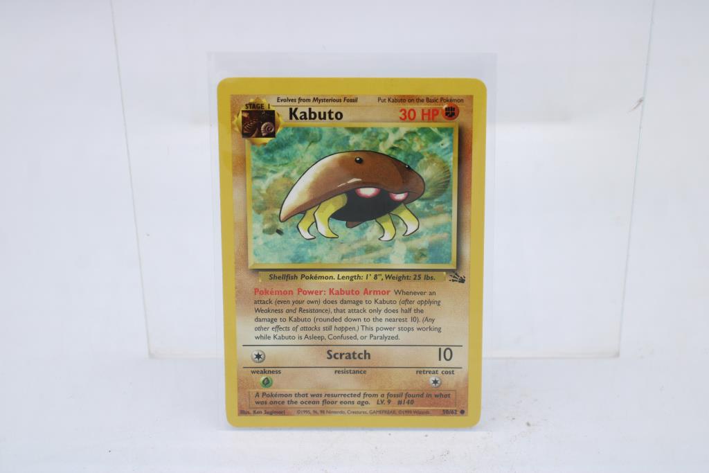 1999 Pokemon WOTC Fossil Set Kabuto 50/62 | Property Room