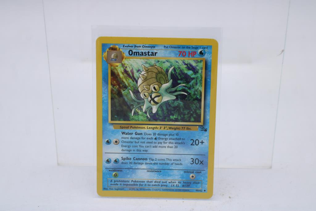 1999 Pokemon WOTC Fossil Set Omastar 40/62 | Property Room