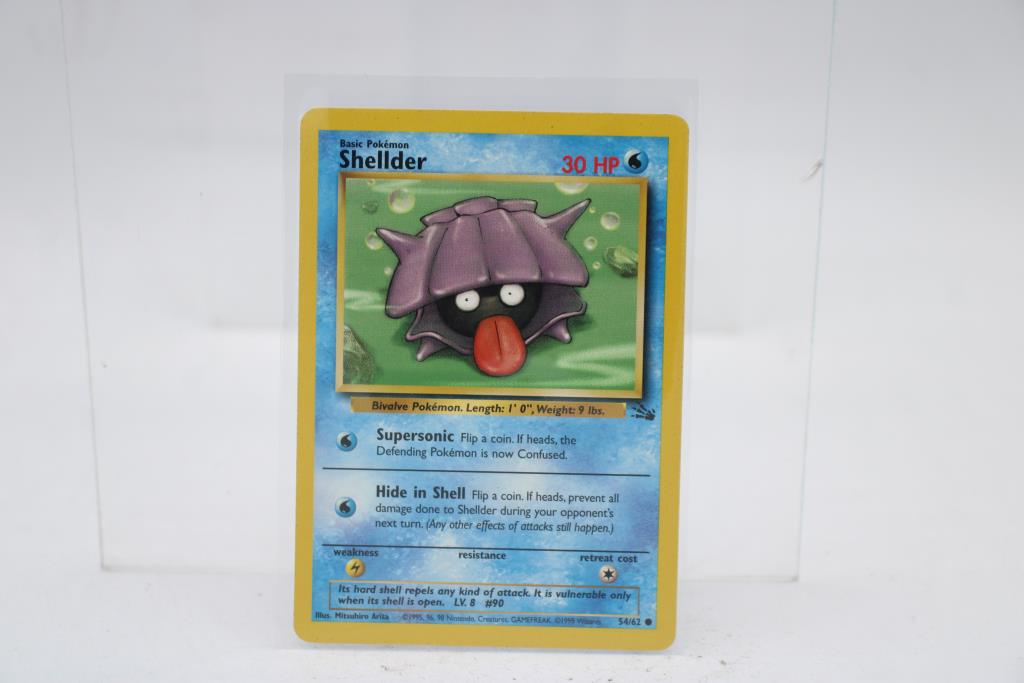 1999 Pokemon WOTC Fossil Set Shellder 54/62 | Property Room