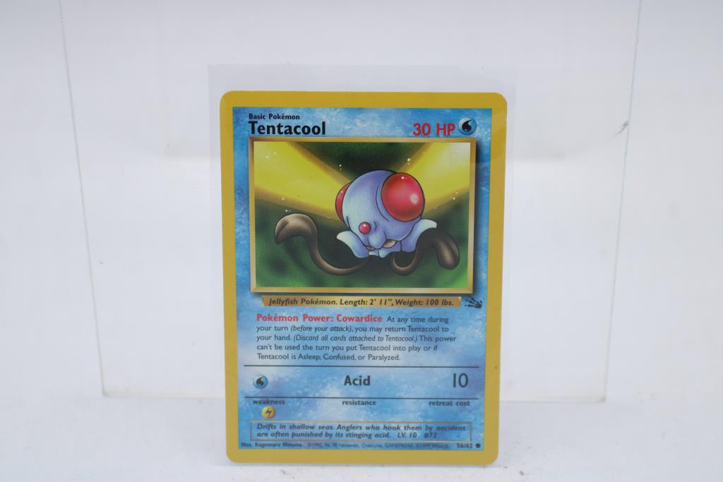 1999 Pokemon WOTC Fossil Set Tentacool 56/62 | Property Room