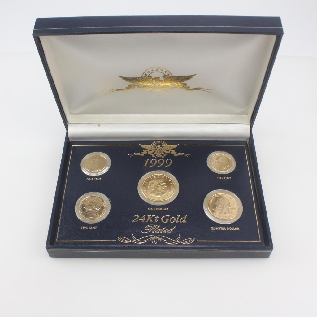 1999 US Gold Plated Coin Set | Property Room