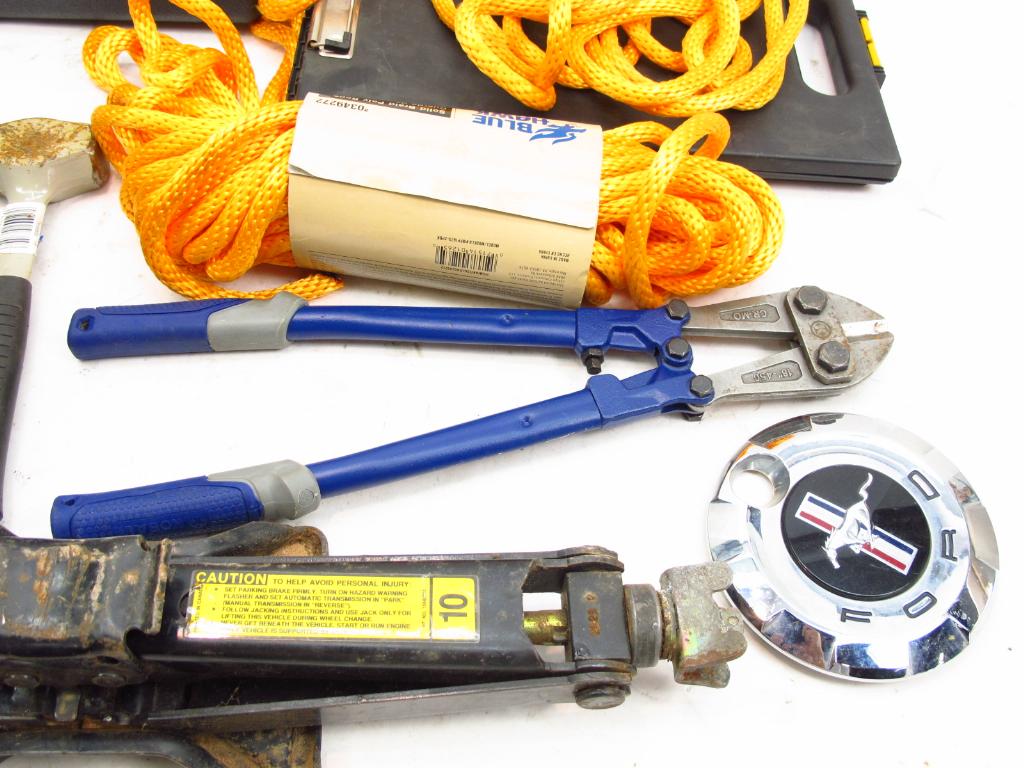 Blue Hawk Rope, Floor Jack, And More 10+ Pieces | Property Room