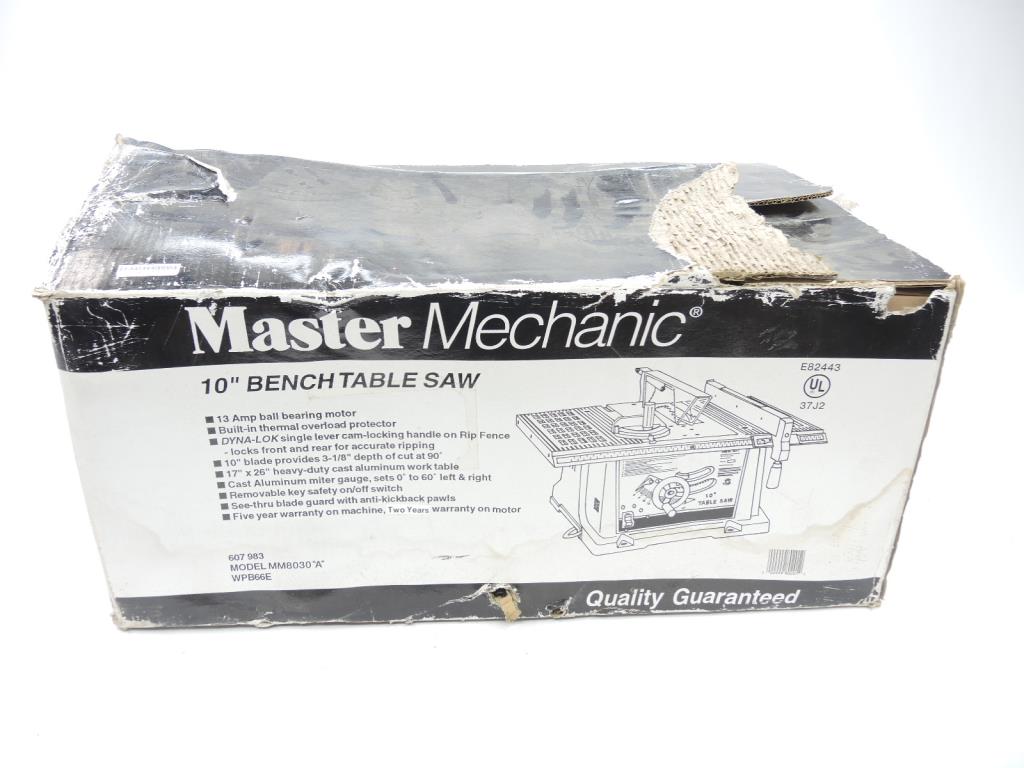Master Mechanic 10" Bench Table Saw | Property Room