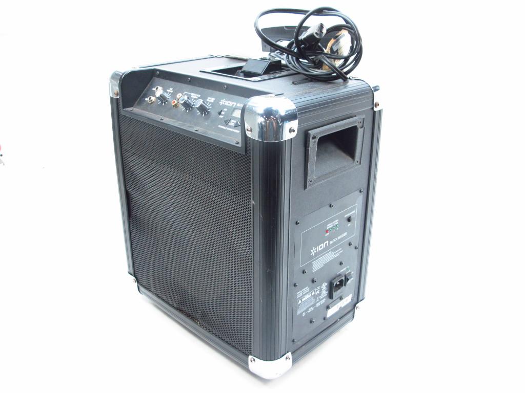 Ion Block Rocker Speaker With Wheels | Property Room