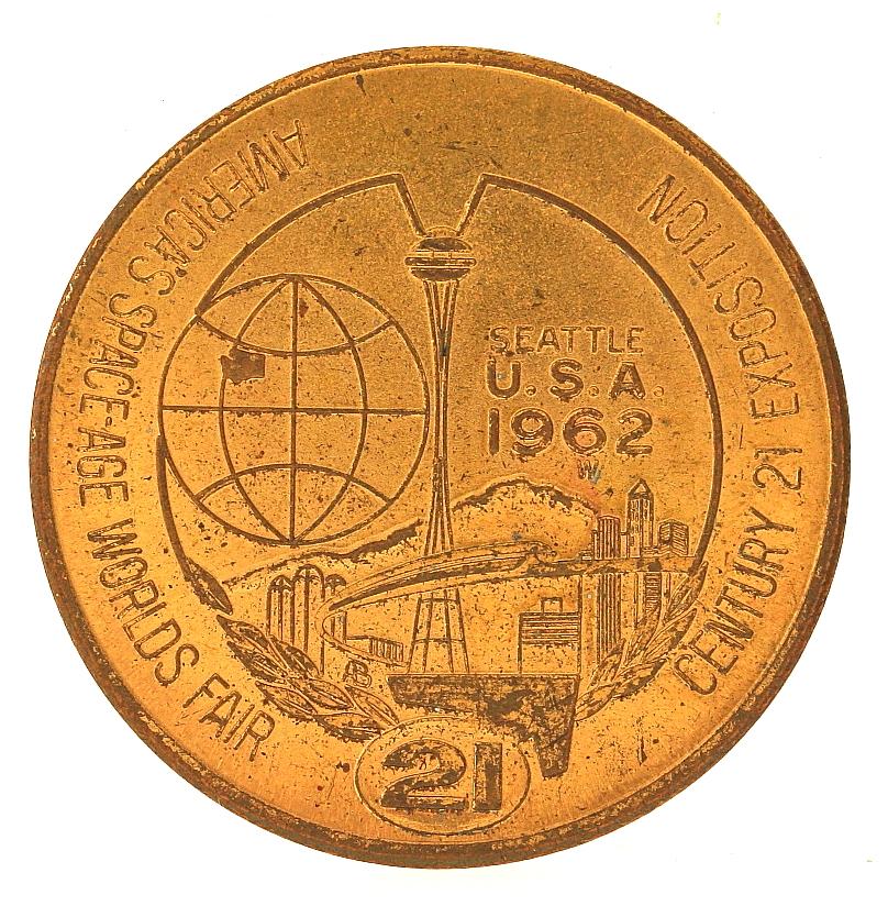 1962 America's Space-Age World Fair Commemorative Coin | Property Room