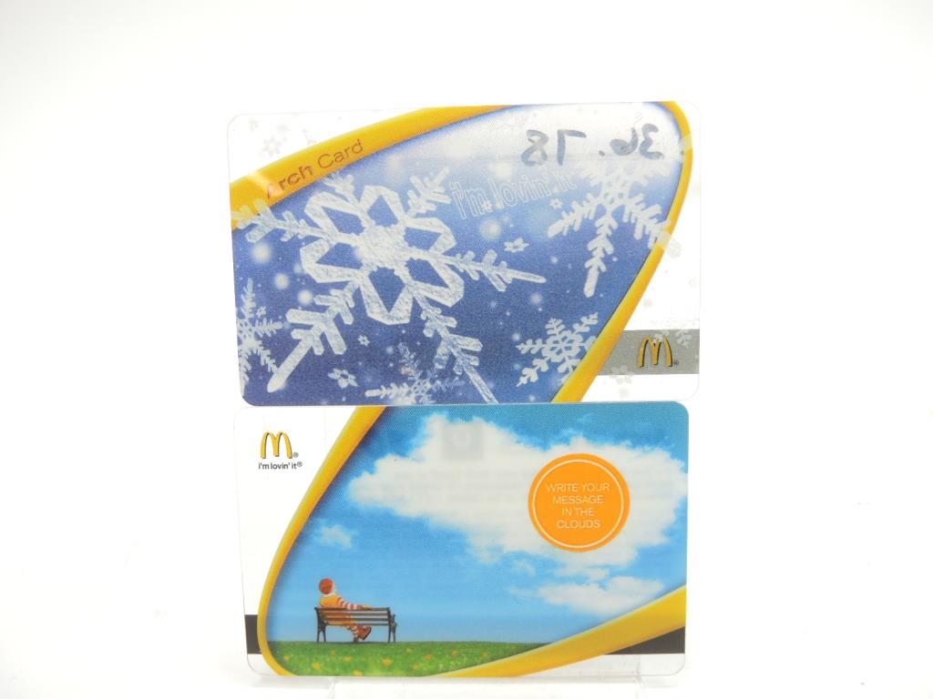 McDonalds Arch Cards, 2 Pieces | Property Room