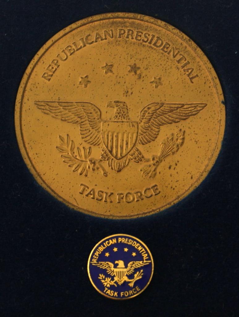 Republican Presidential Task Force Medal Of Merit And Pin Set ...