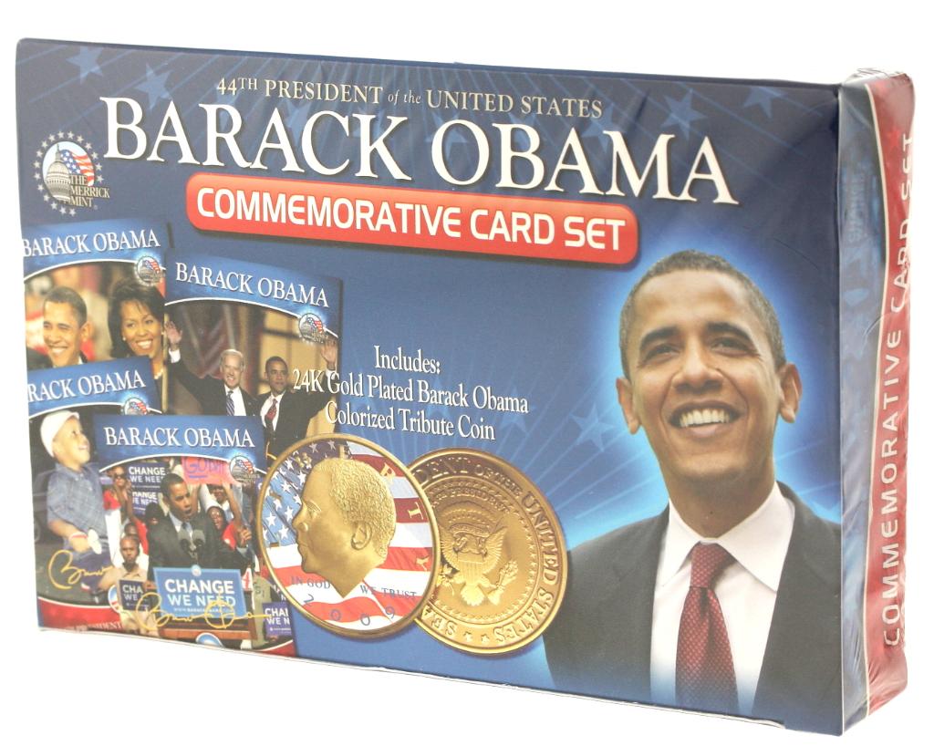 2009 The Merrick Mint Barack Obama Commemorative Coin And Card Set ...