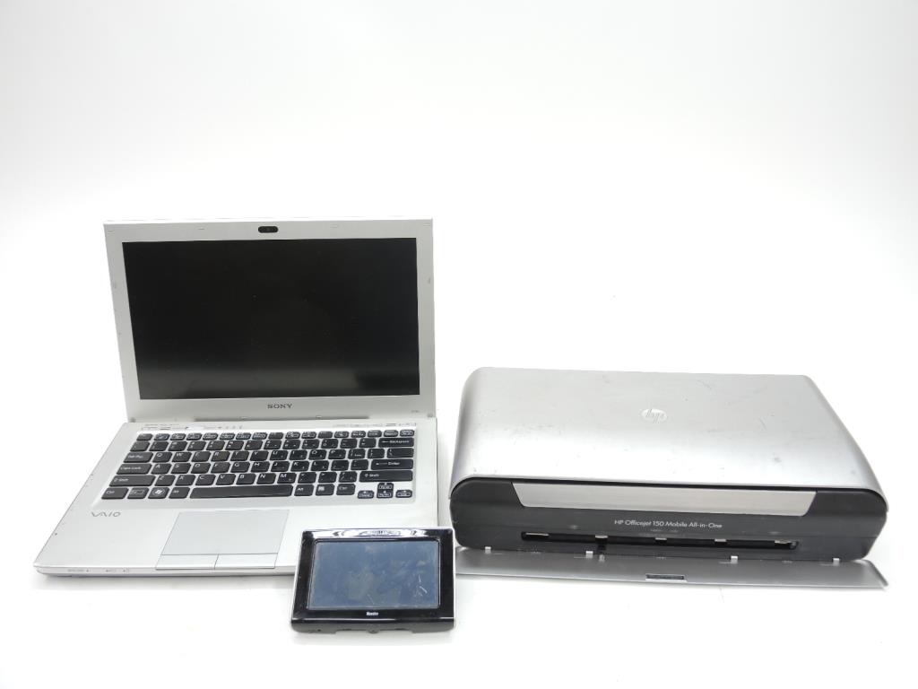 Sony Vaio Laptop, GPS And Printer, 3 Pieces | Property Room