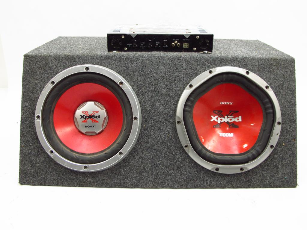 10" Sony Xplod Speakers In Speakerbox With Koiiler Amplifier | Property ...