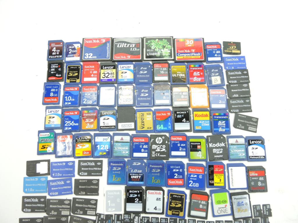 Memory Card Lot, 200+ Pieces | Property Room