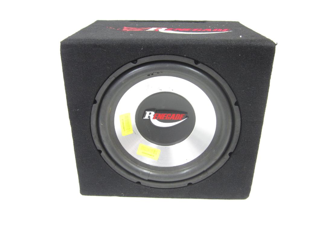 12" Renegade Speaker In Bandpass Box | Property Room