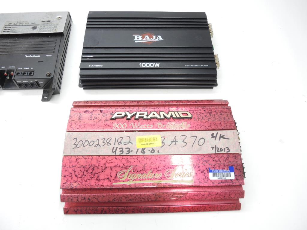Pyramid Power Amplifier And More, 5 Pieces | Property Room
