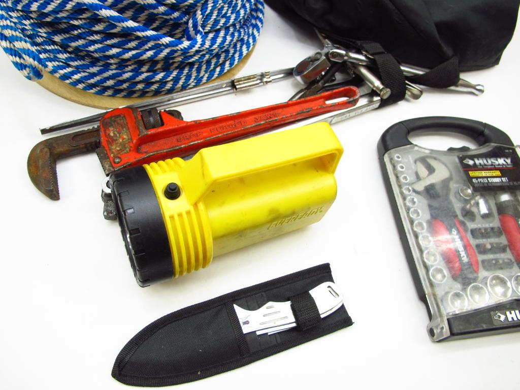 Husky Stubby Tool Set, Rops, And Assorted Tools | Property Room