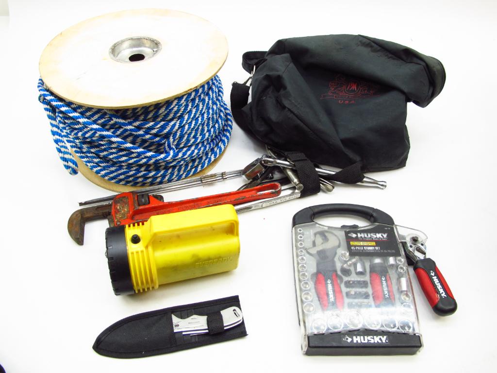 Husky Stubby Tool Set, Rops, And Assorted Tools | Property Room
