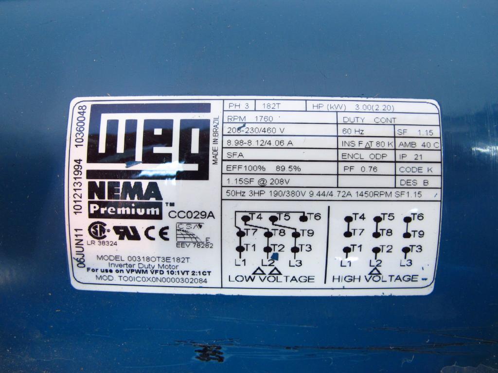 Weg Inverter Duty Motor | Property Room