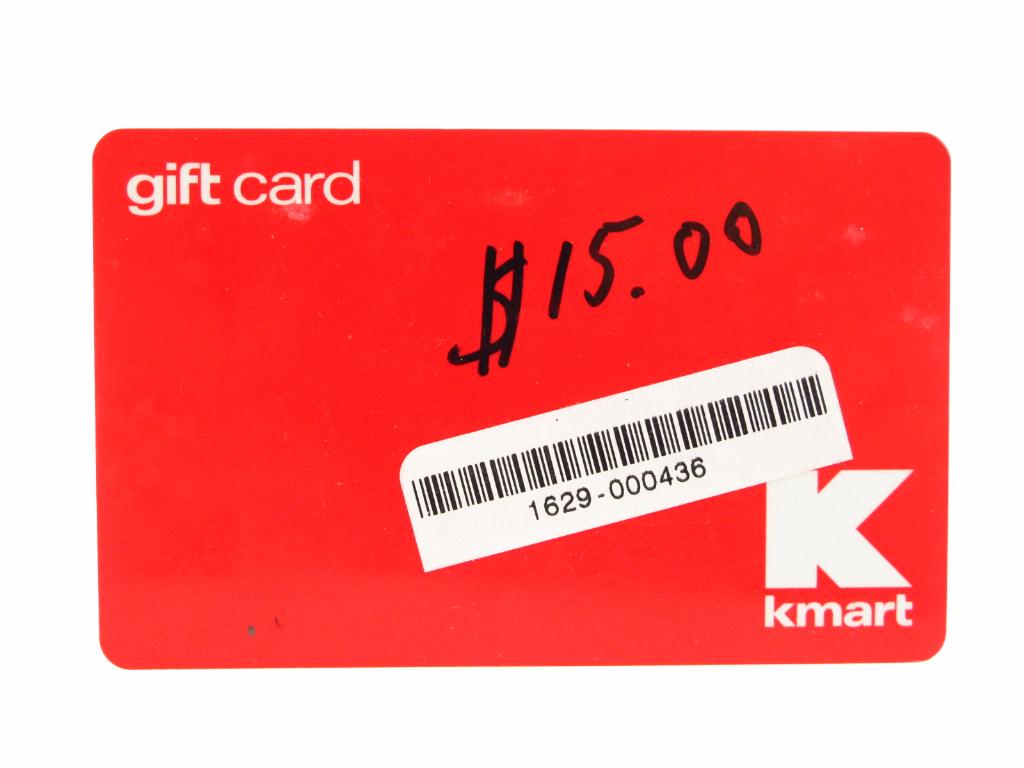 Kmart Gift Card, Value $15.00 | Property Room
