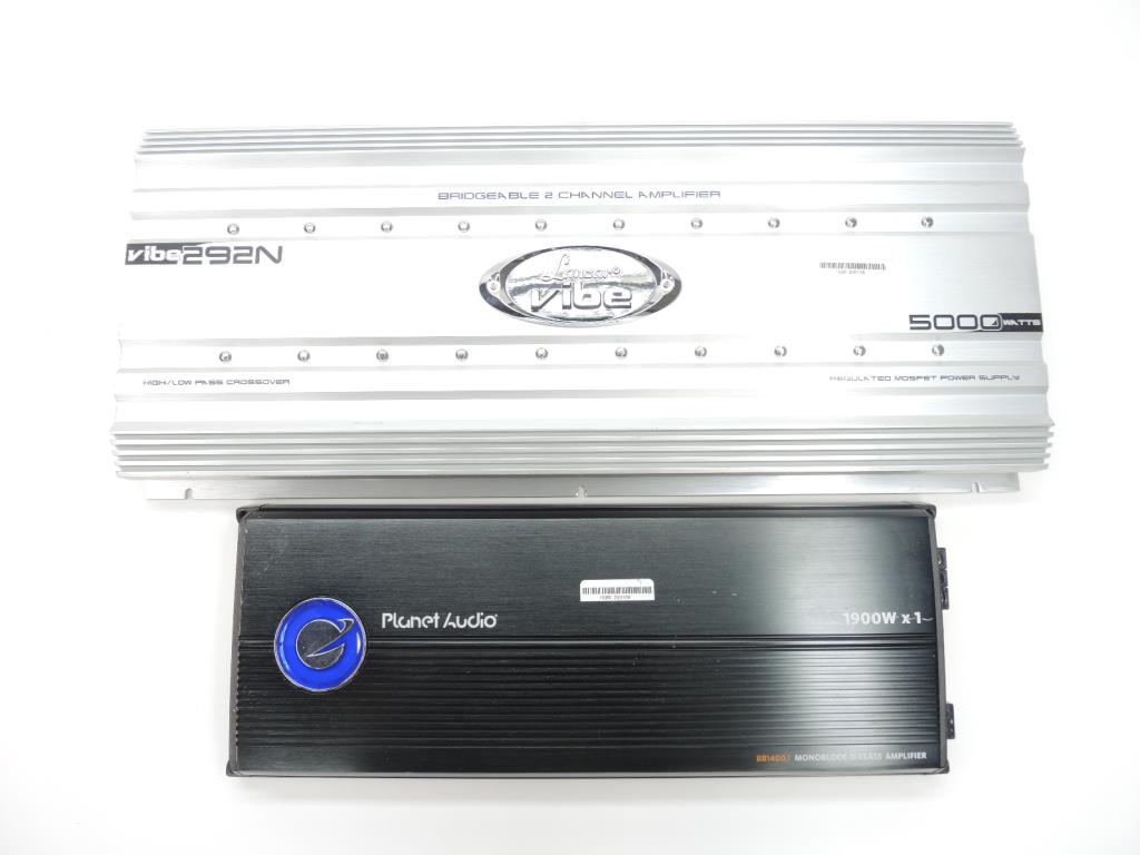 Lanzer And Planet Audio Amplifier | Property Room