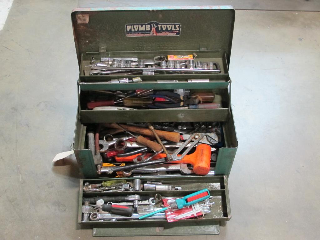 Plomb Tools Toolbox With Hand Tools, 25+ Pieces | Property Room