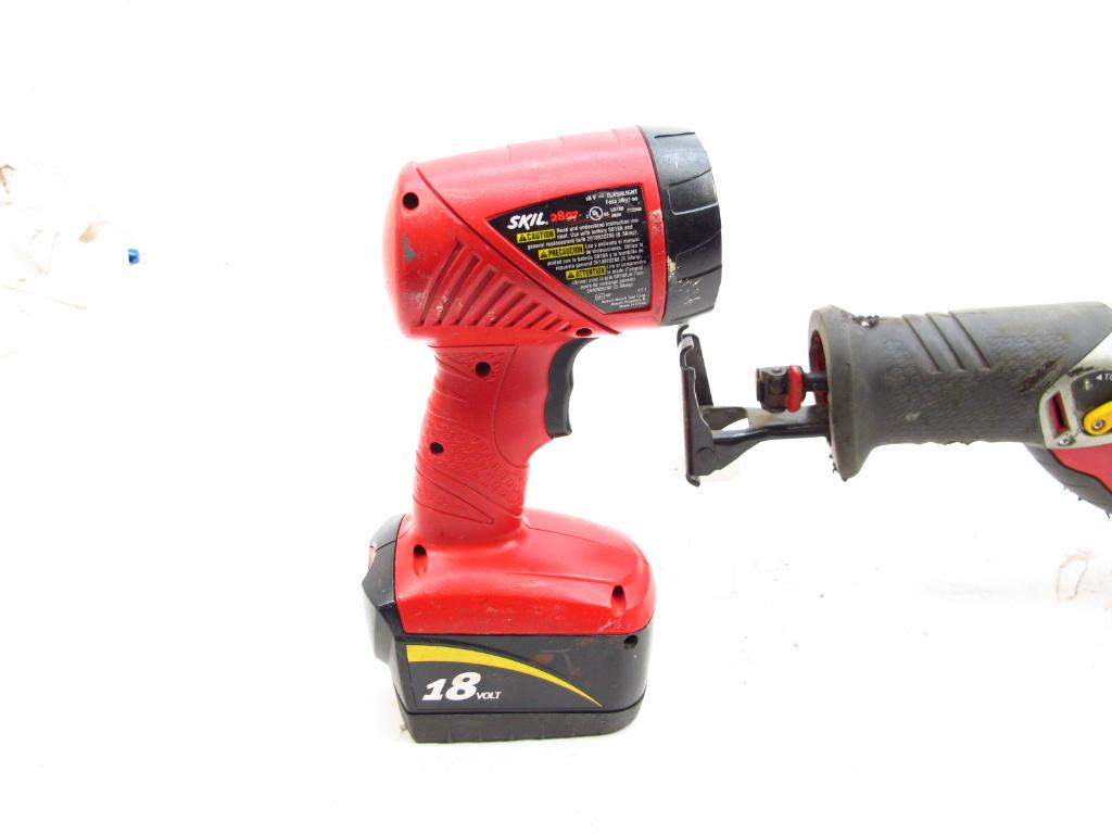 Skil Flashlight, And Reciprocating Saw, 2 Pieces | Property Room