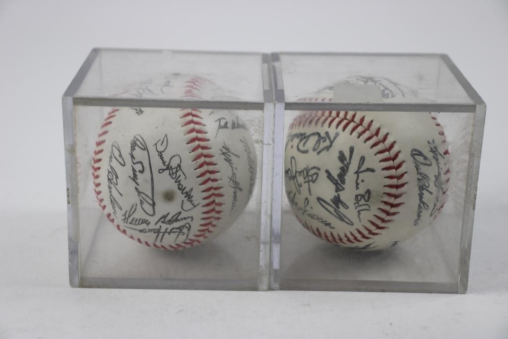 2 Autographed Baseballs | Property Room