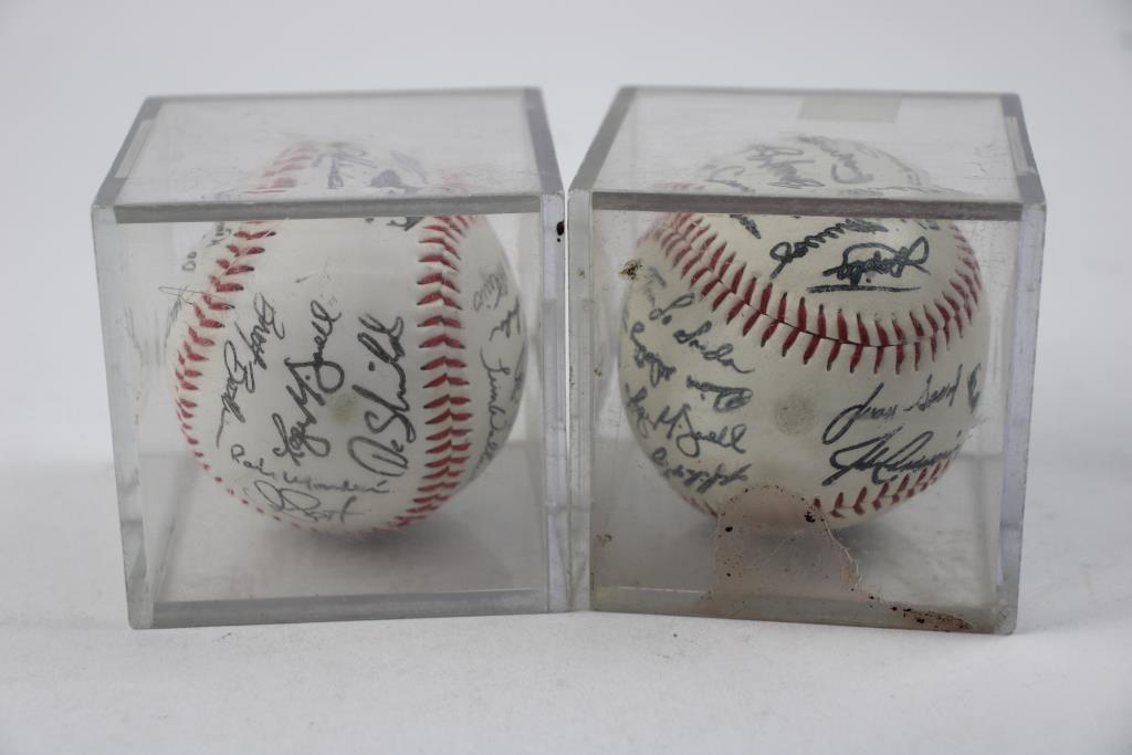 2 Autographed Baseballs | Property Room