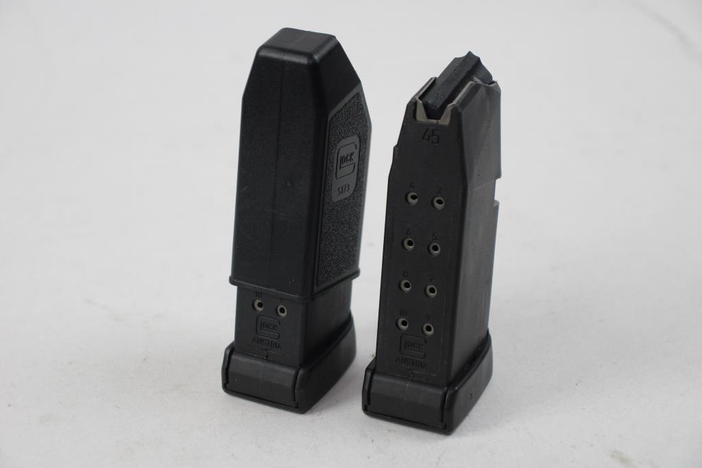(2) Glock Magazines, 10 Rounds | Property Room