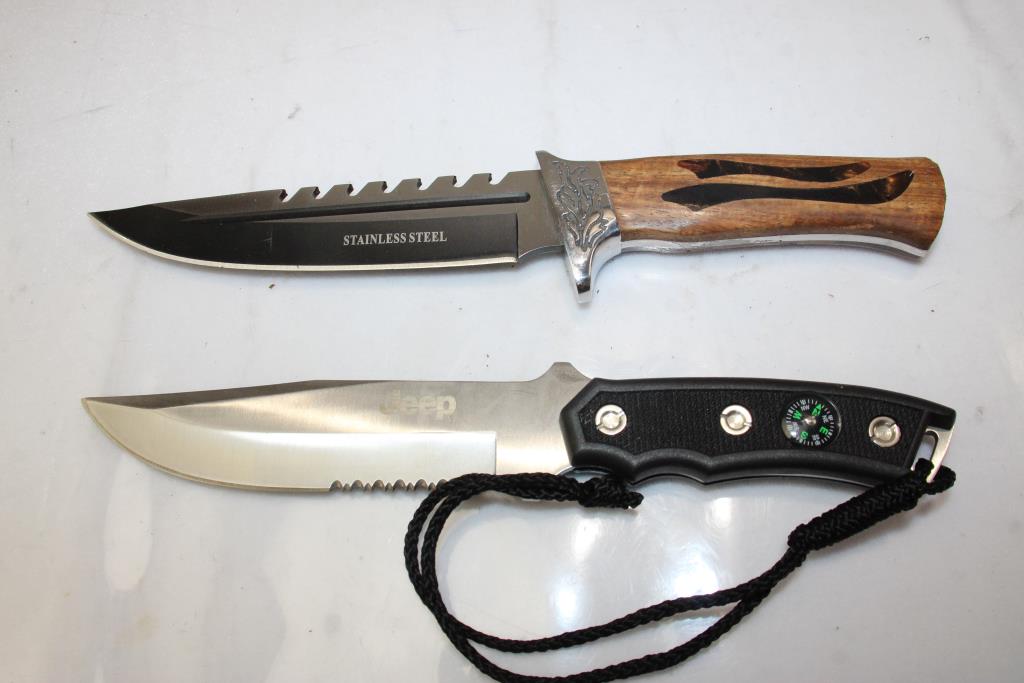 2 Knives With Sheaths | Property Room