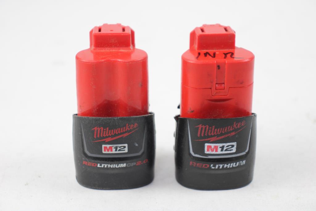 (2) Milwaukee M12 Battery Packs | Property Room