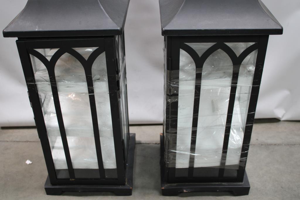 2 Outdoor Large Lantern Cases | Property Room