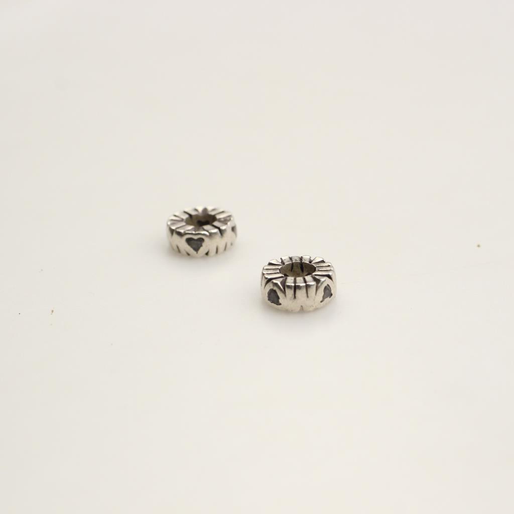 2 Pandora Sterling Silver Spacer Charms | Property Room