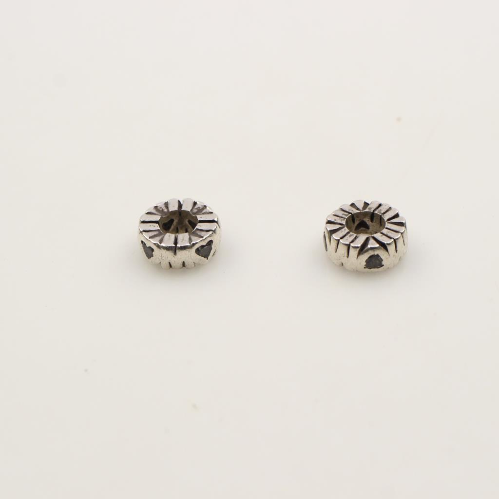 2 Pandora Sterling Silver Spacer Charms | Property Room
