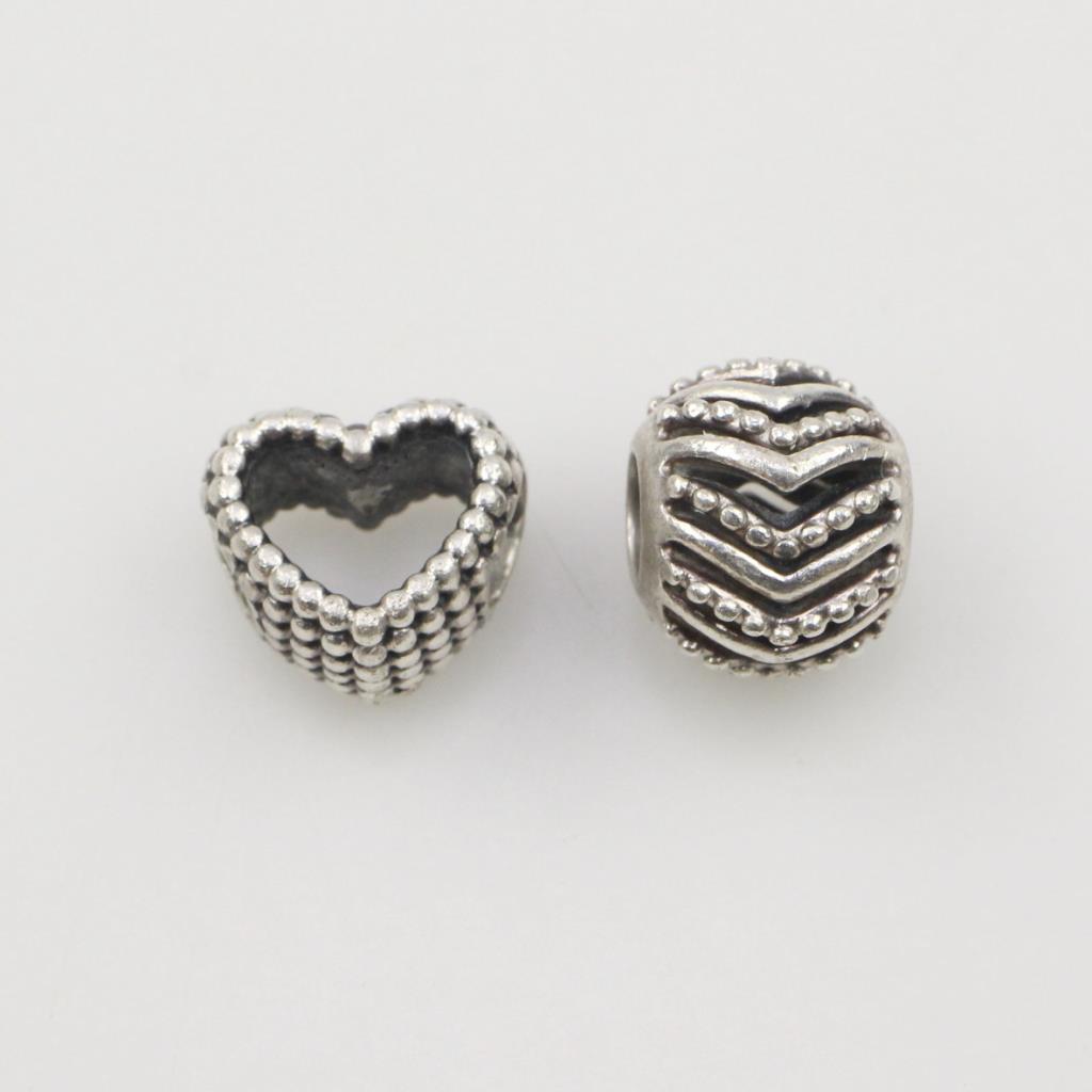 2 Pandora Sterling Silver Spacer Charms | Property Room