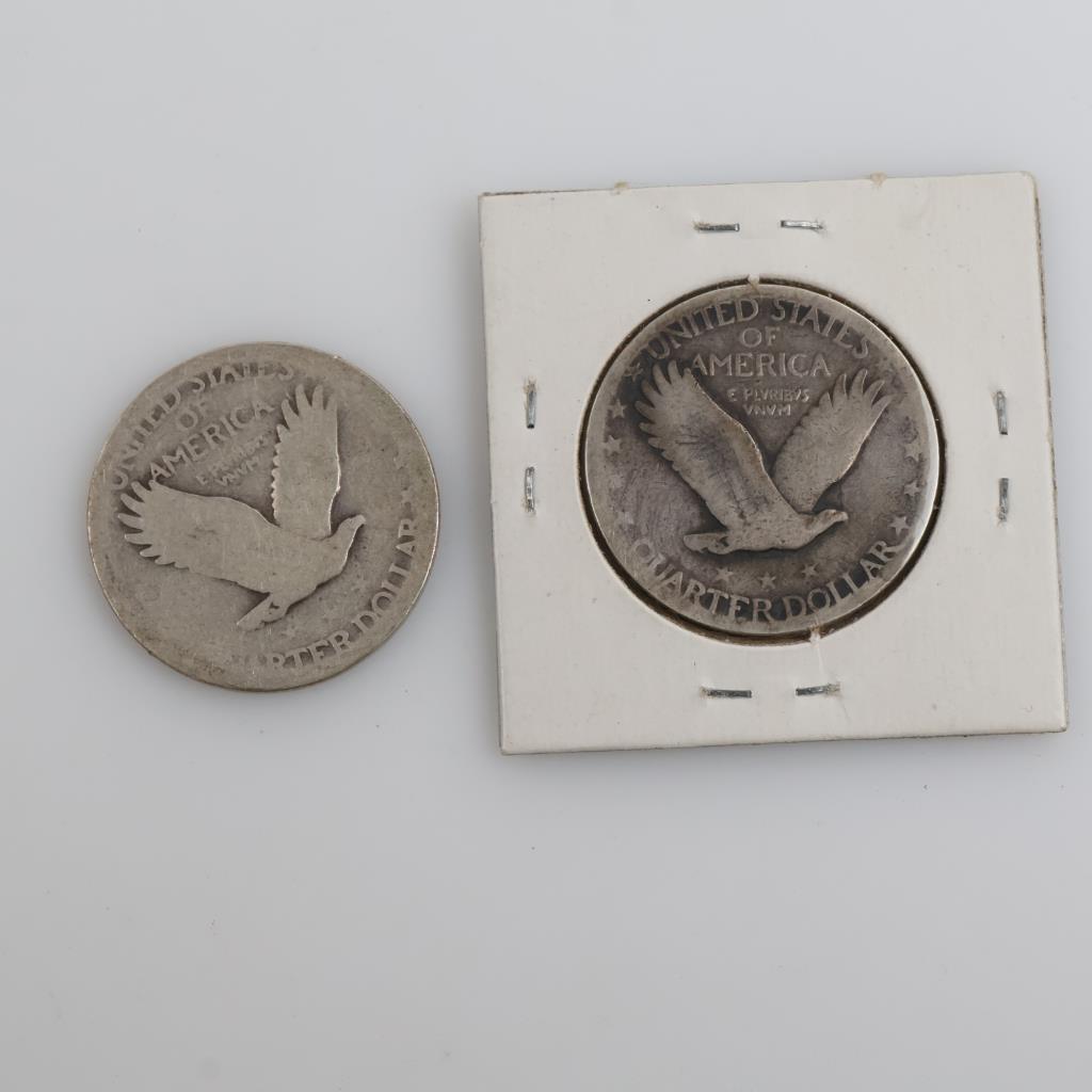 2 Silver Standing Liberty Quarter | Property Room