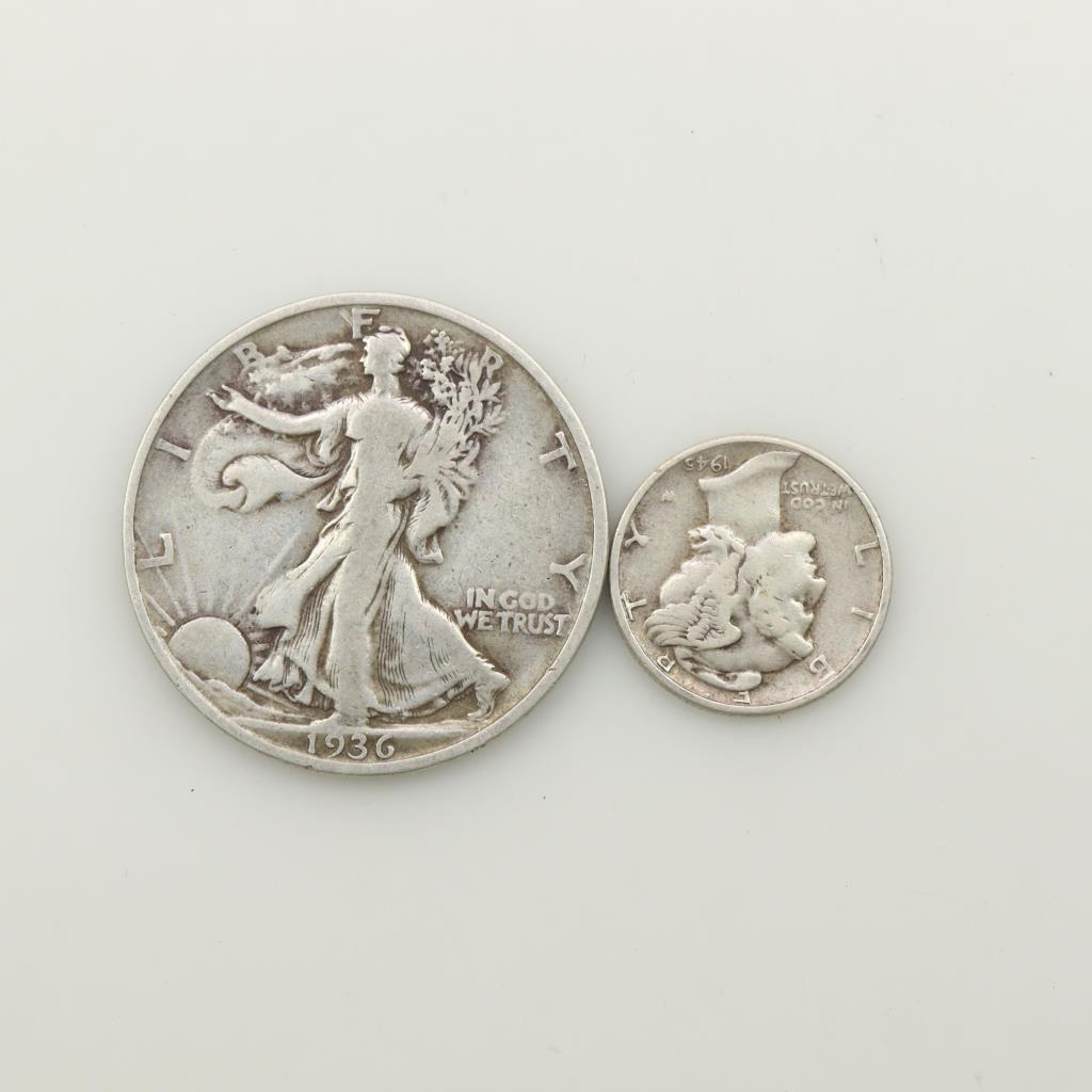 2 US Silver Coins | Property Room