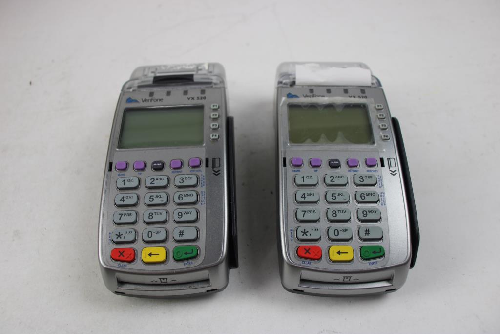 (2) VeriFone VX 520 Label Printer | Property Room
