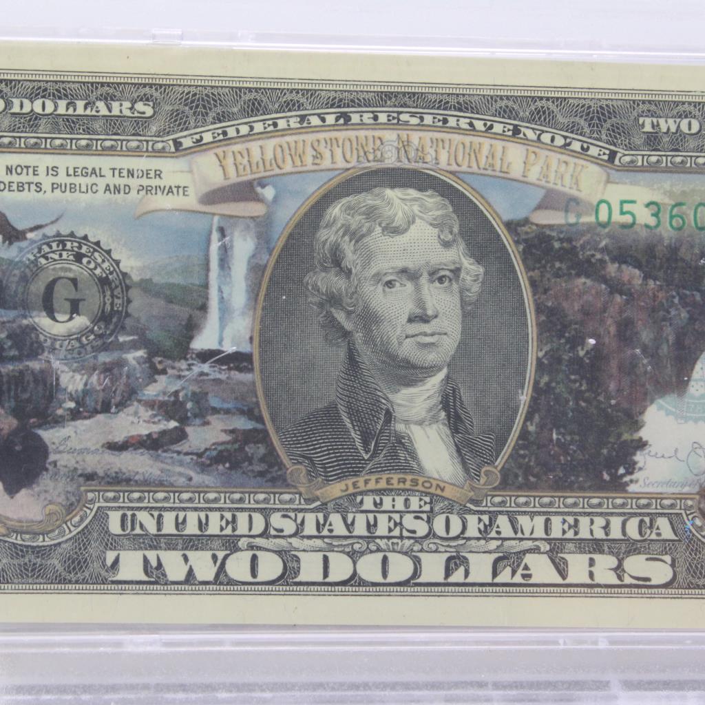 $2 Yellowstone National Park Bank Note | Property Room
