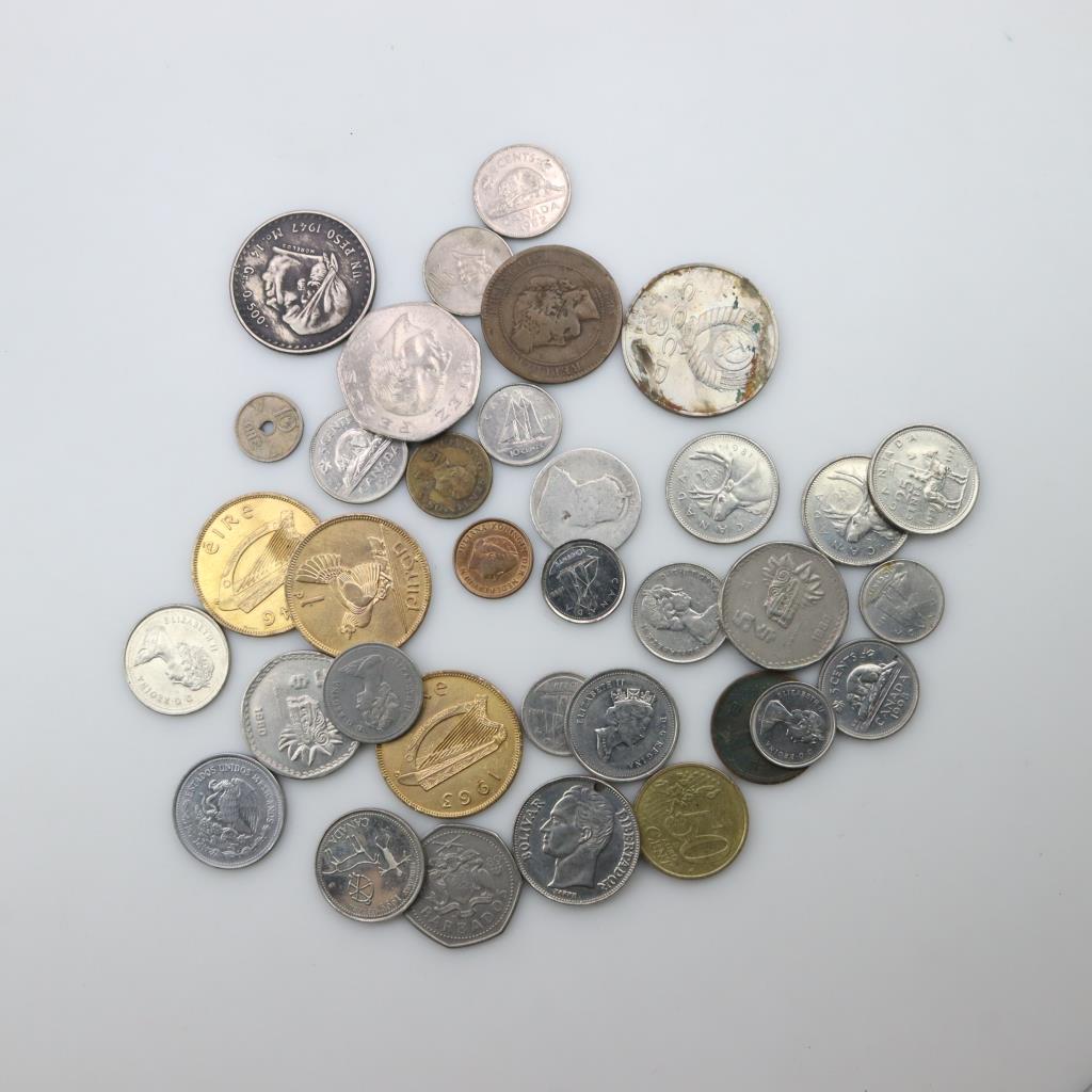20+ Foreign Coins, Including 1 Silver Coin | Property Room