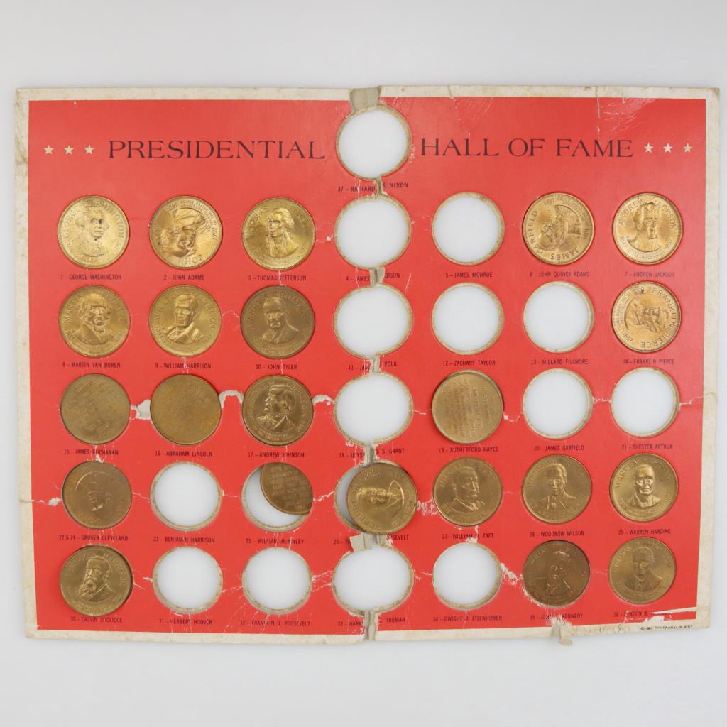 20+ Presidential Hall Of Fame Tokens | Property Room