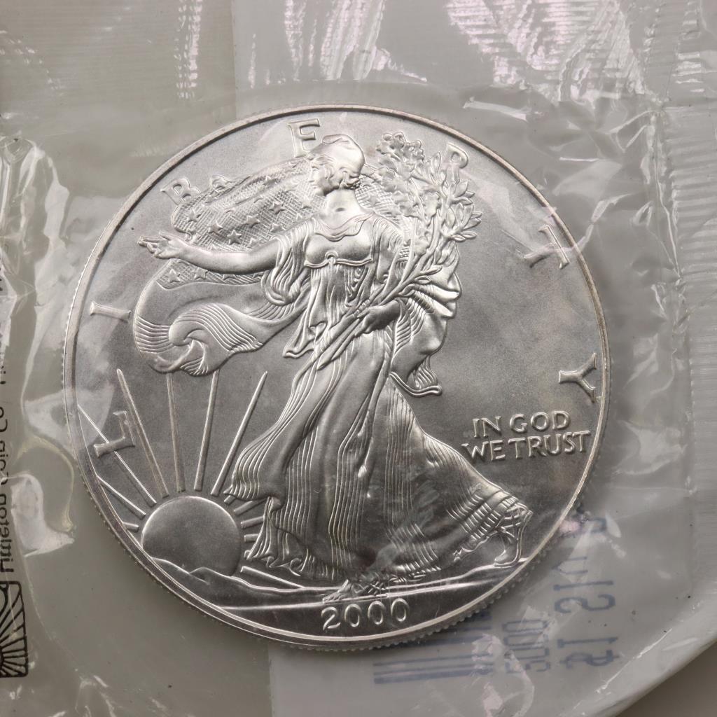 2000 American Eagle Fine Silver Uncirculated Dollar 1oz | Property Room