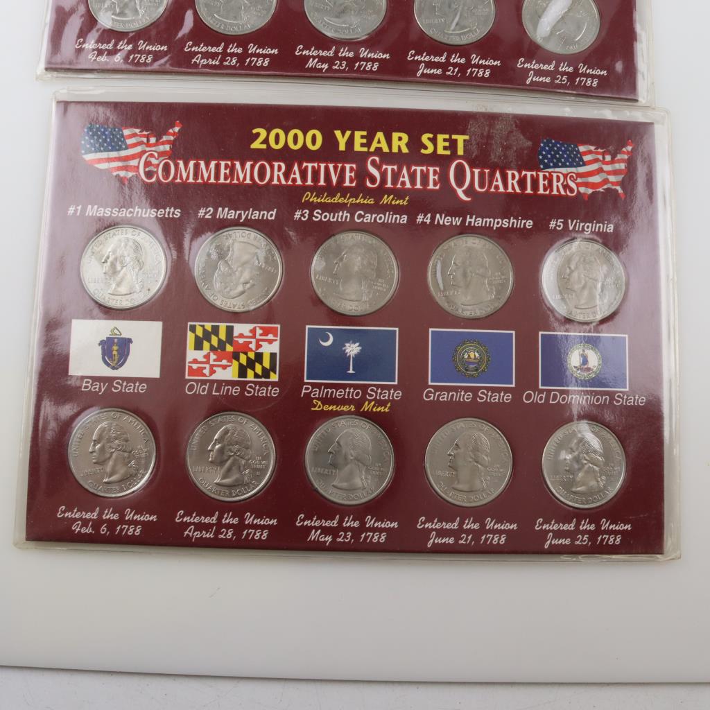 2000 Commemorative State Quarter Coin Set, 2 Sets | Property Room